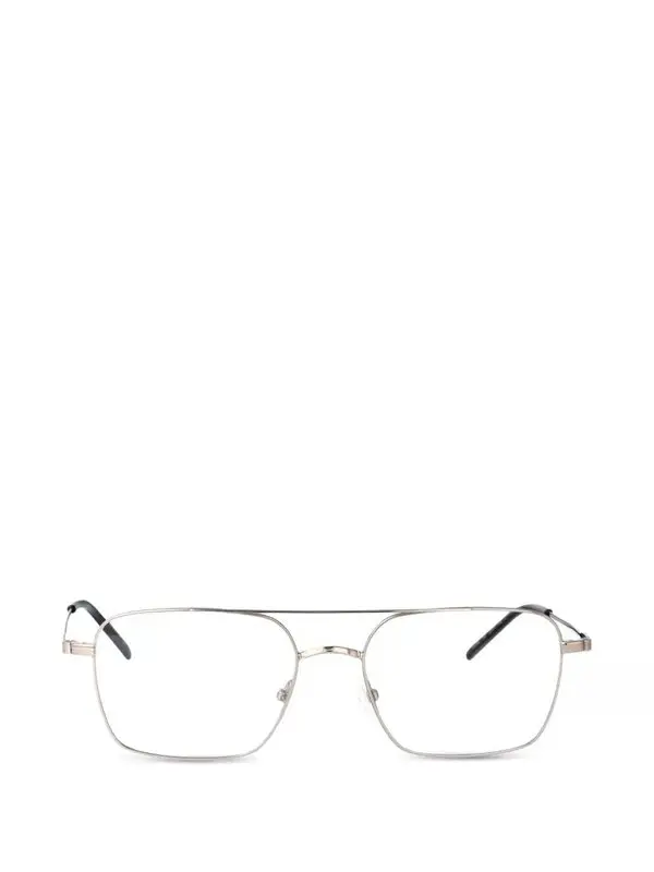 Saint Laurent Double-bridge Glasses - Silver