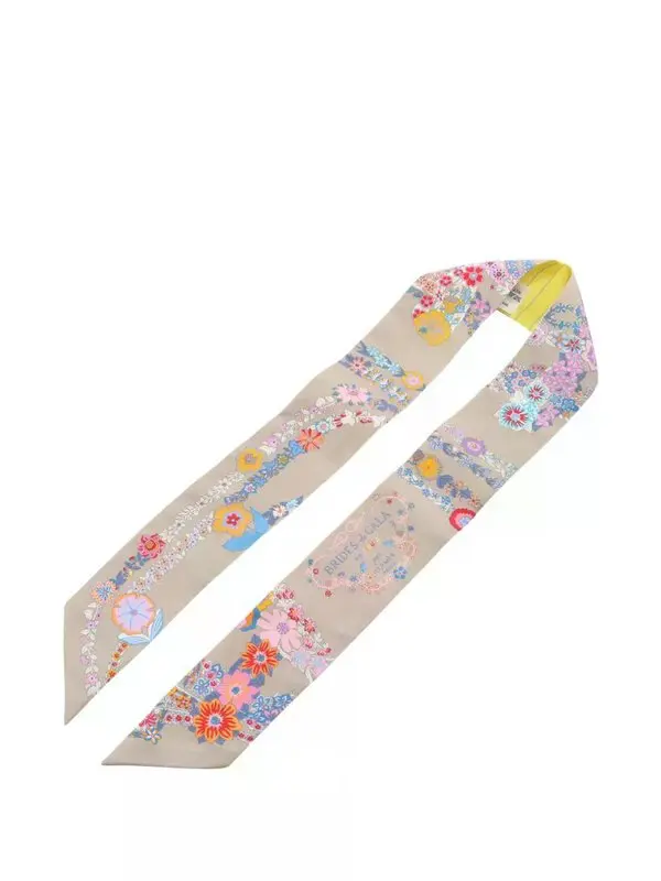 Hermès 2010s Brides De Gala En Fleurs Scarf - Neutrals