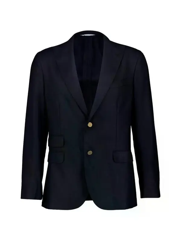 Boglioli Single-breasted Wool Blazer - Blue