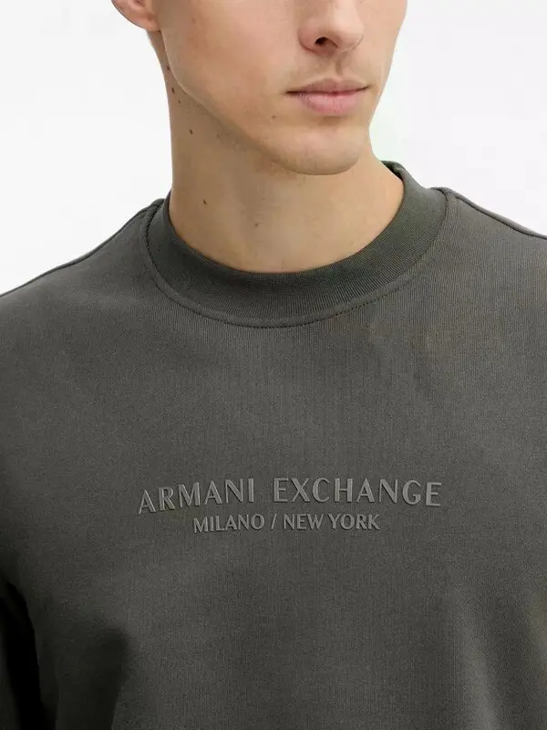 Armani Exchange Logo-print Crew-neck Sweatshirt