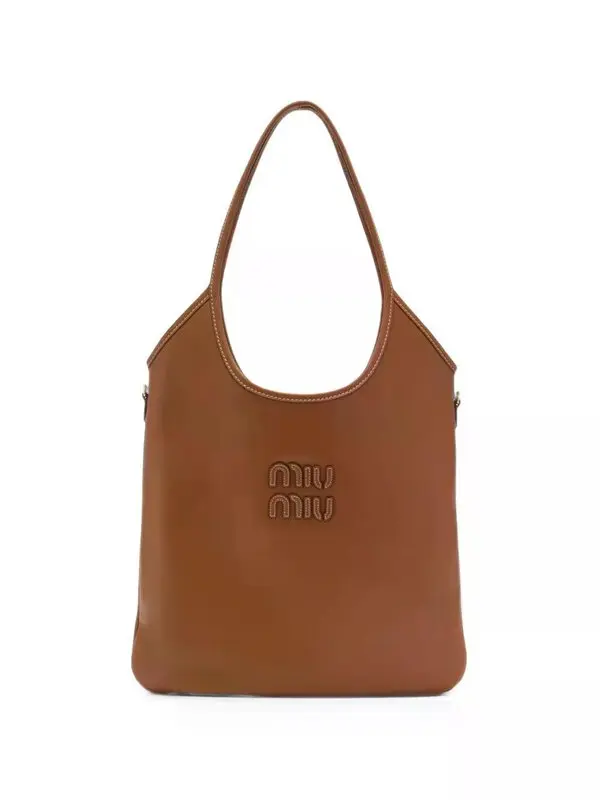 Miu Miu Ivy Leather Bag - Brown
