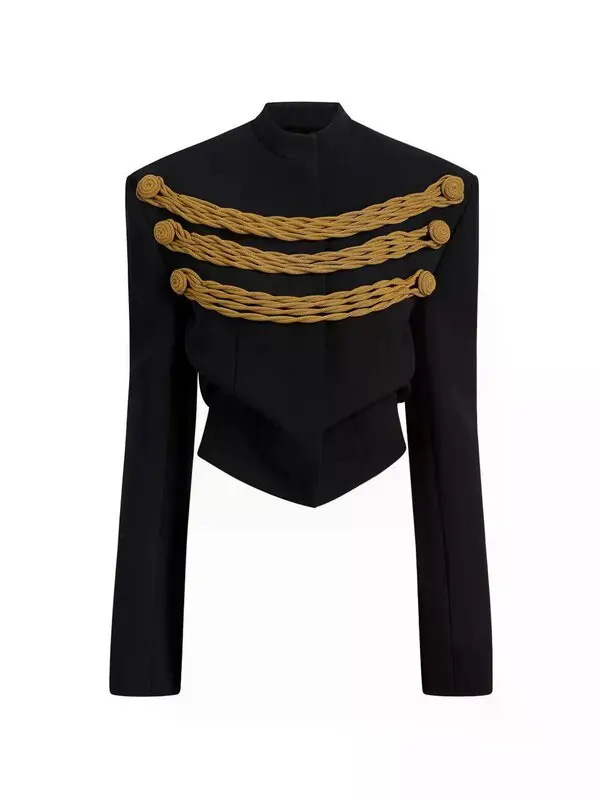 Khaite York Jacket With Cord Embroidery