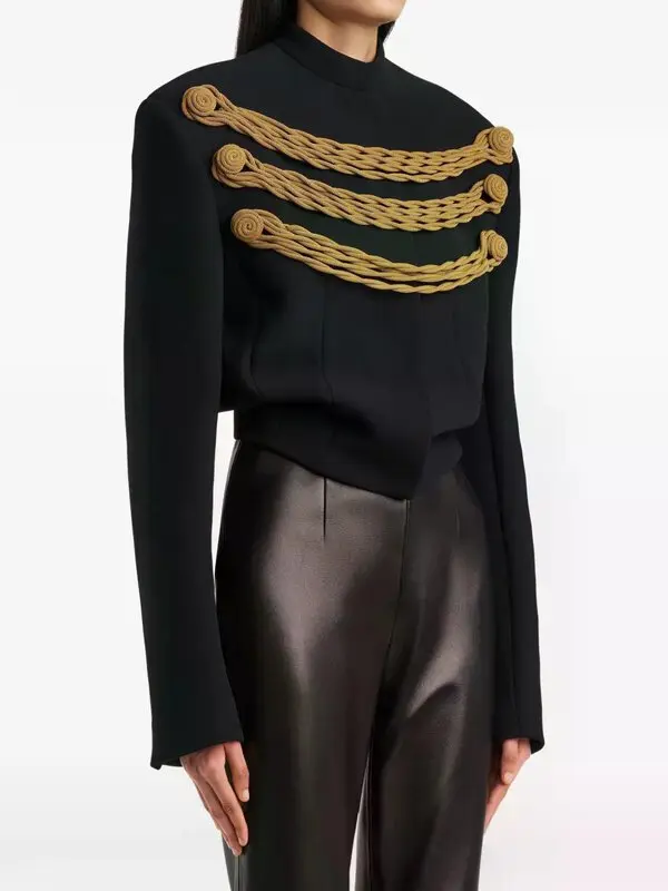 Khaite York Jacket With Cord Embroidery