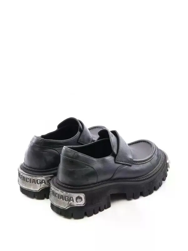 Balenciaga Leather Tractor Loafers
