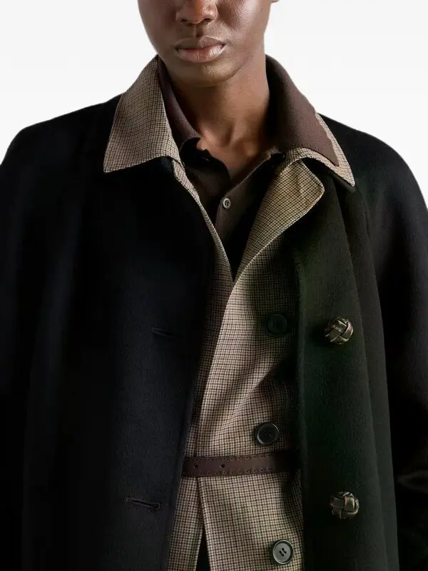 Prada Single-breasted Double Cashmere And Wool Coat