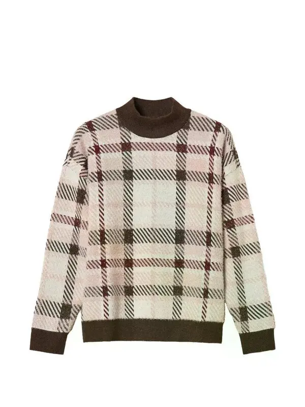 TWINSET Chequered Jacquard Jumper - Neutrals