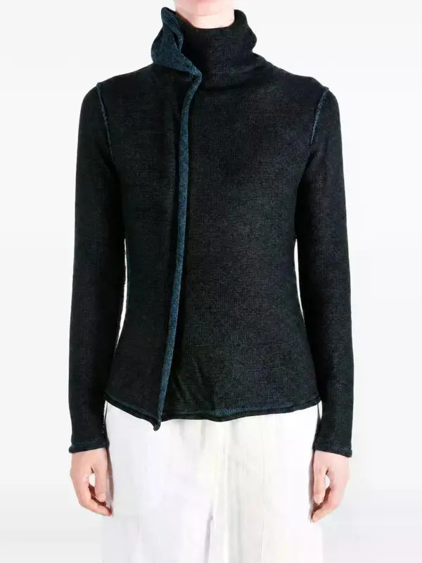 Y’s Asymmetrical High-neck Sweater
