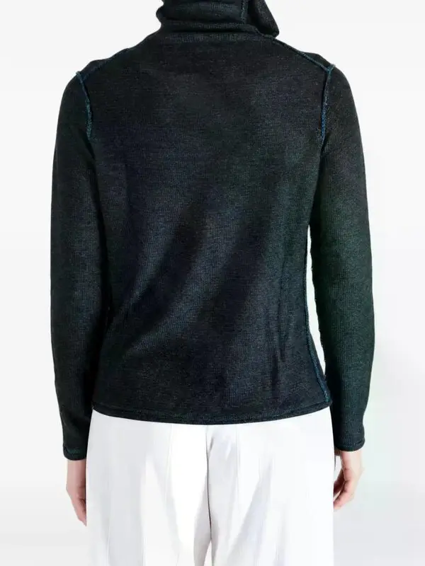 Y’s Asymmetrical High-neck Sweater