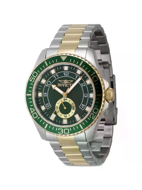 INVICTA Pro Diver Two-tone Link Bracelet Watch - Green
