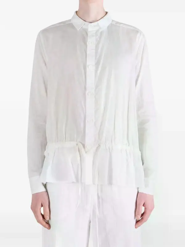 Y’s Drawstring Peplum-hem Shirt