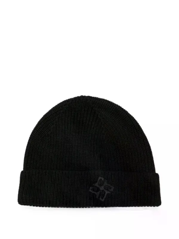 Tagliatore Grouse Logo-embroidered Ribbed Beanie Hat