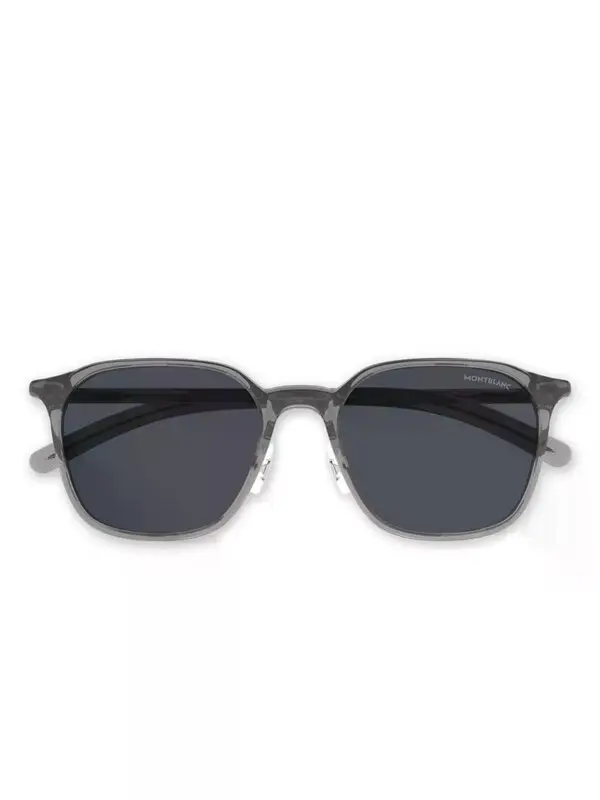 MONT BLANC EYEWEAR Square-frame Sunglasses - Grey