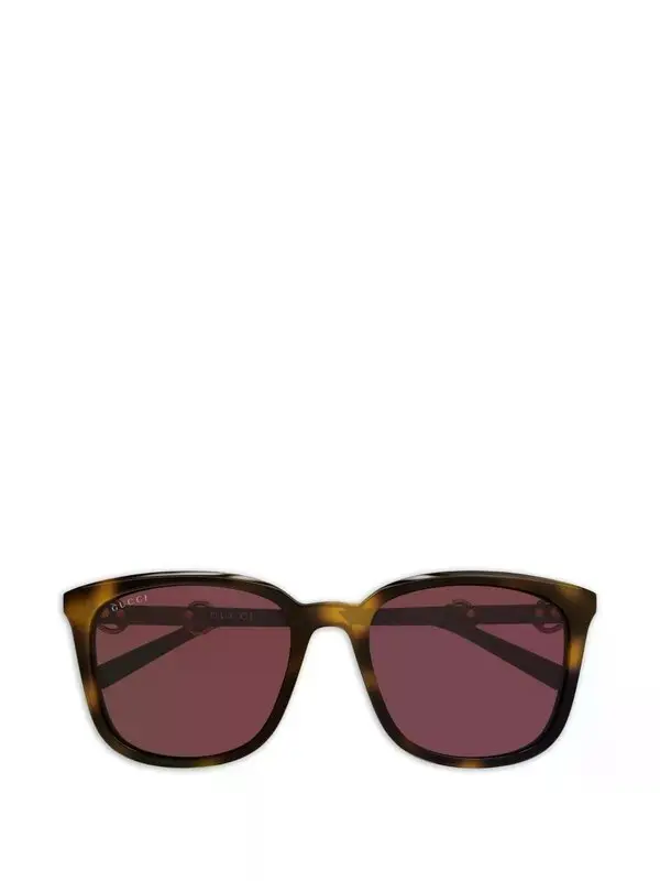 Gucci Square Frame Sunglasses - Brown