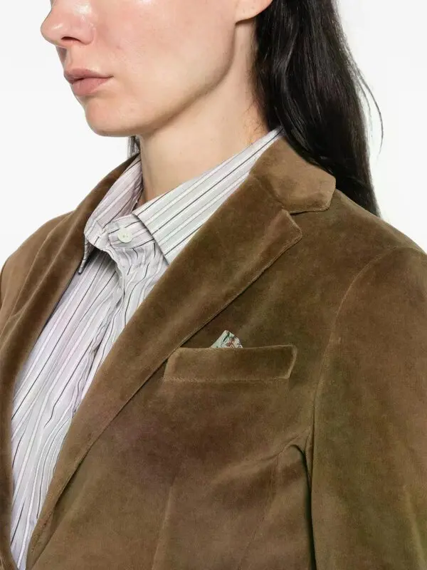 CIRCOLO 1901 Velvet-effect Single-breasted Blazer