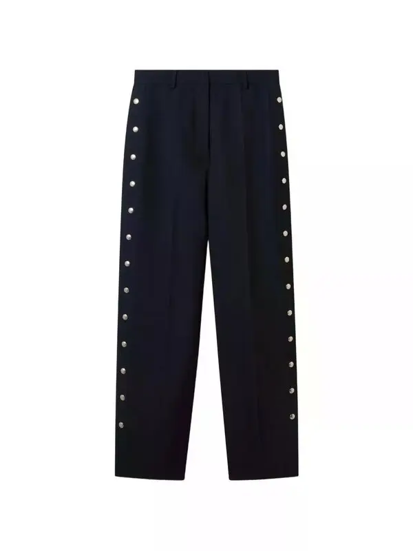 Stella McCartney Embellished Wide-leg Trousers - Blue