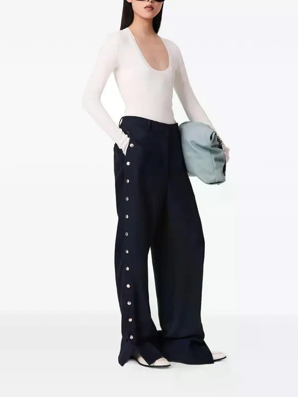 Stella McCartney Embellished Wide-leg Trousers