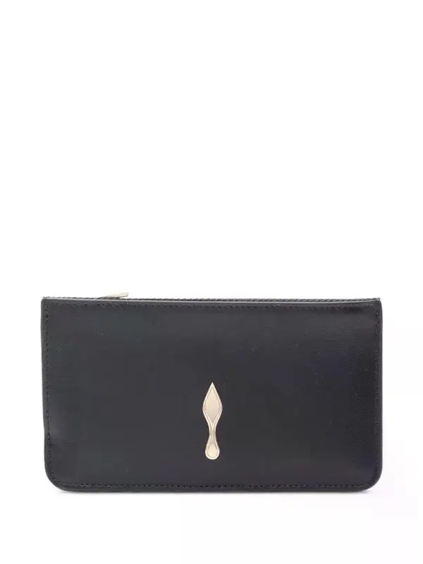 CHRISTIAN LOUBOUTIN 2020s Logo-plaque Coin Purse - Black