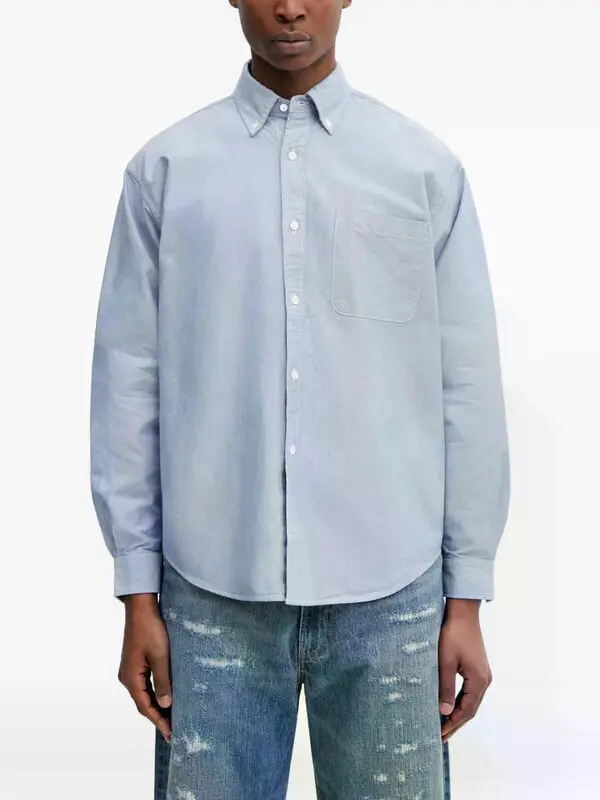 BEAMS Button-down Collar Shirt - Blue