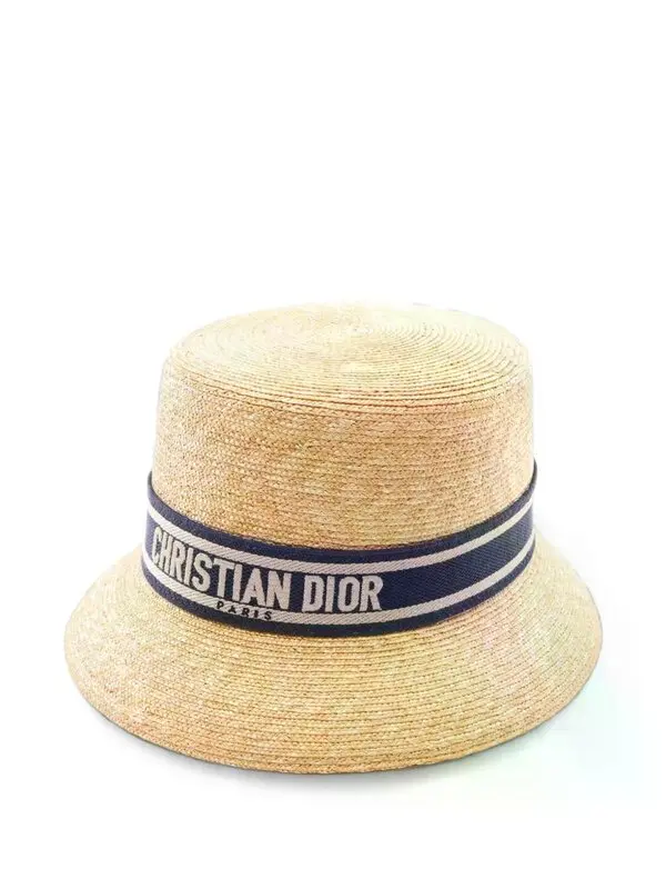 Dior 2010s Dioresort Straw Hat - Neutrals