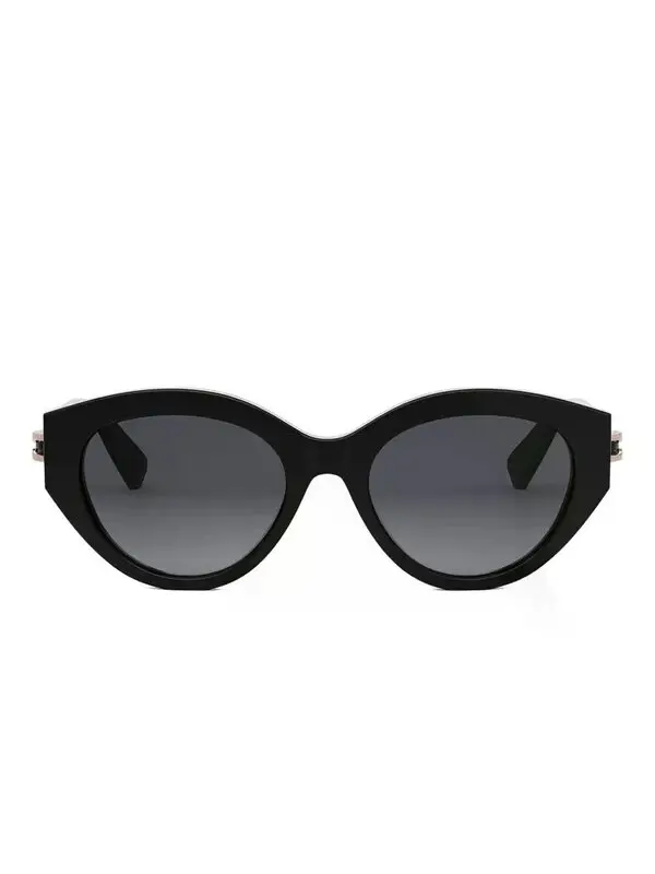 BVLGARI Oval Sunglasses - Black