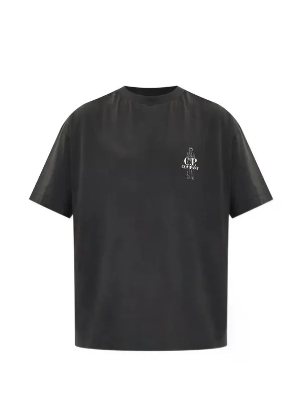 C.P. COMPANY Logo-print T-shirt - Grey