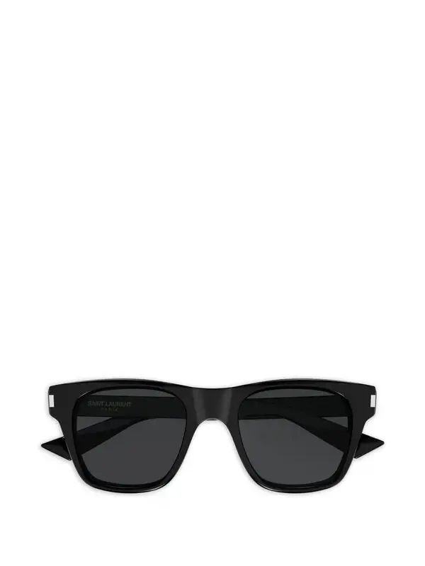 Saint Laurent Logo-detail Sunglasses - Black