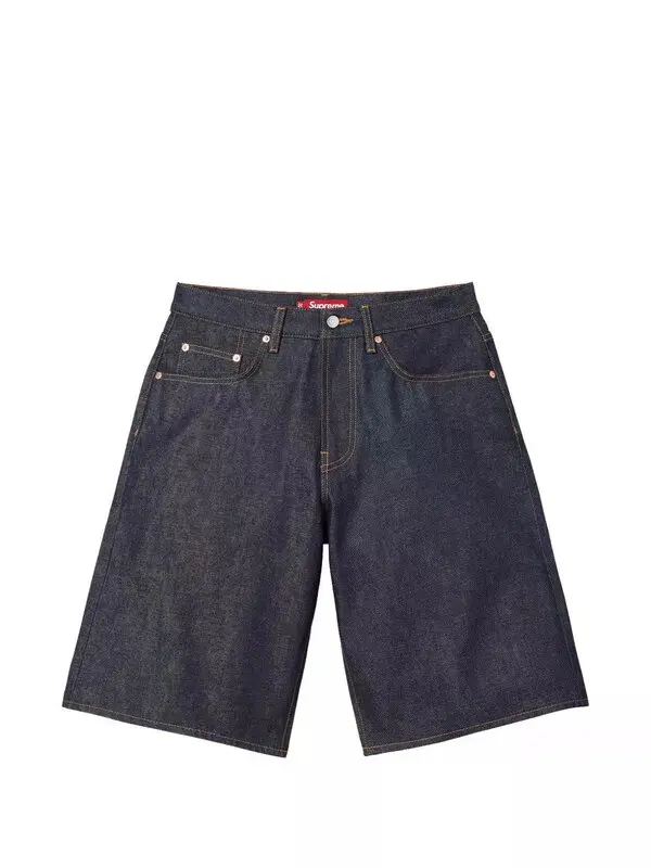Supreme Baggy Selvedge Denim Shorts - Blue
