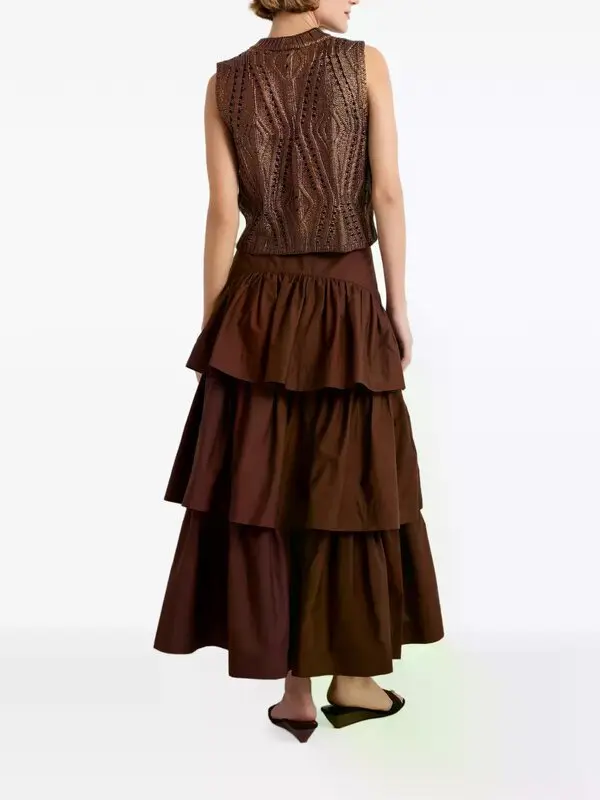 MARIE OLIVER Baylor Tiered Maxi Skirt