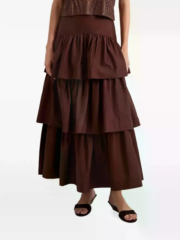 MARIE OLIVER Baylor Tiered Maxi Skirt