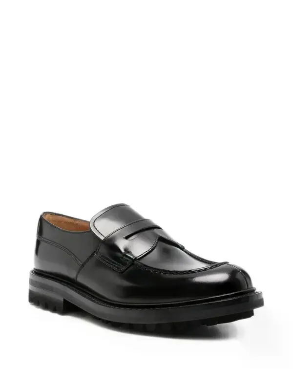 Church's Chunky-sole Penny-slot Loafers - Black