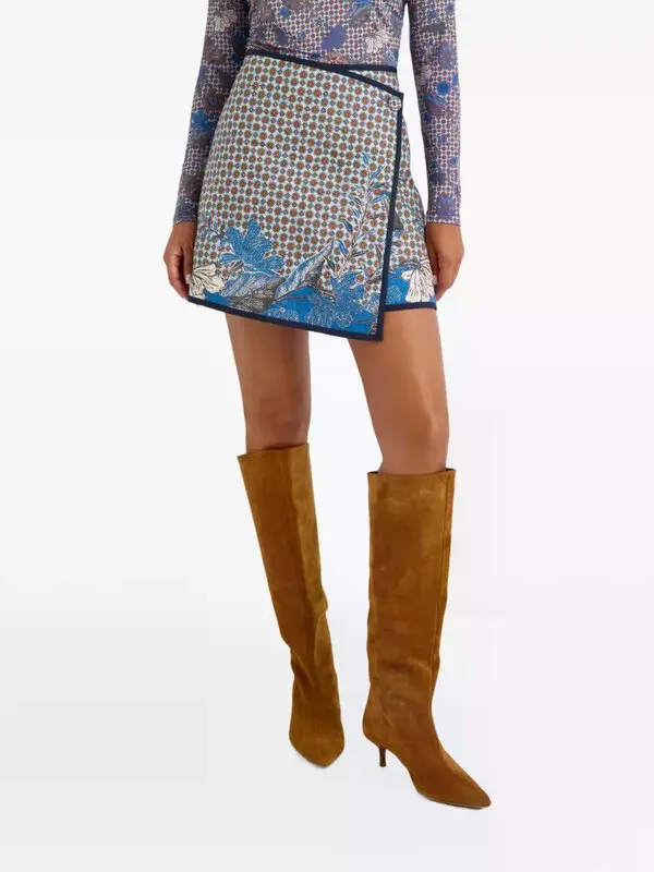 MARIE OLIVER Orca Floral-print Mini Skirt