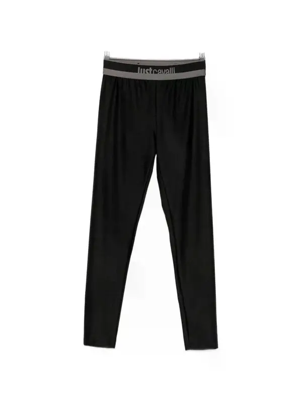 Just Cavalli Logo-waistband Leggings - Black