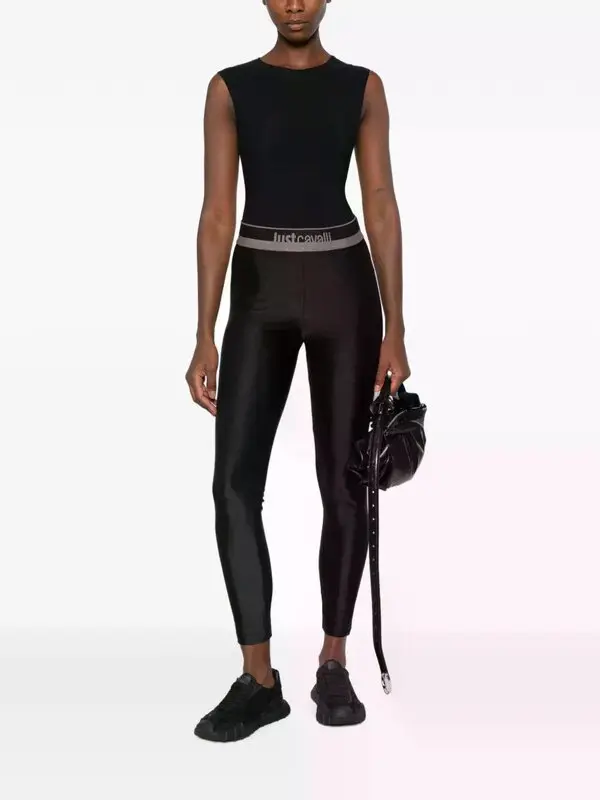 Just Cavalli Logo-waistband Leggings