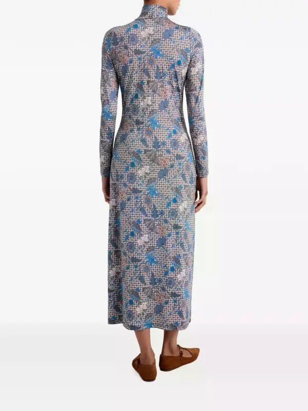 MARIE OLIVER Paxton Floral Print Maxi Dress - Blue