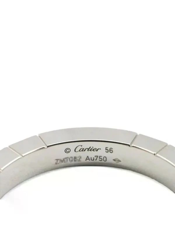 Cartier 18k White Gold Lanière Ring - Silver