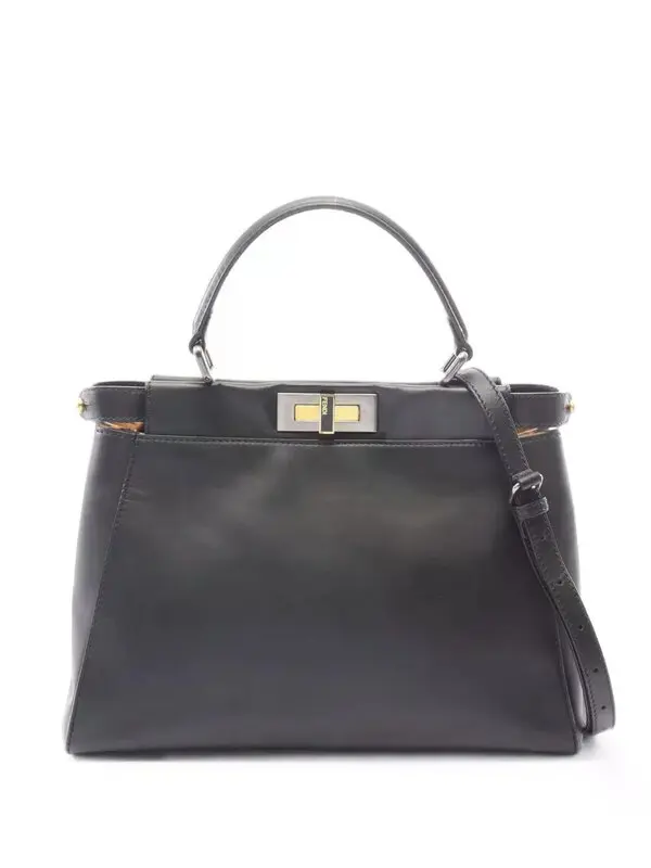 Fendi 2000s Peekaboo Tote Bag - Black