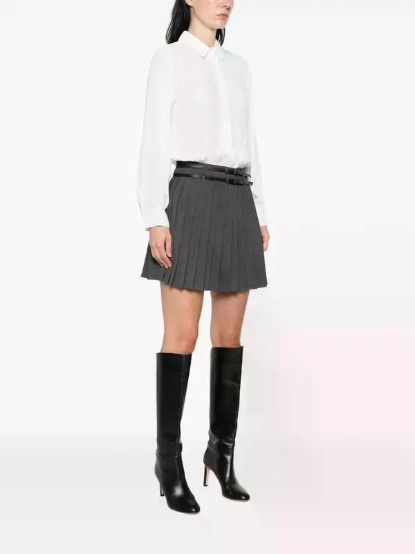 Liu Jo Belted Pleated Midi Dress