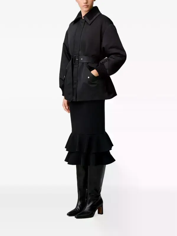 Claudie Pierlot Satin Puffer Coat - Black