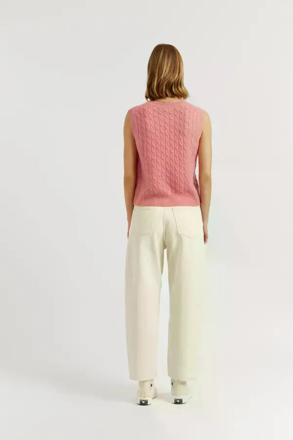 Chinti & Parker Cable-knit Cashmere Tank Top