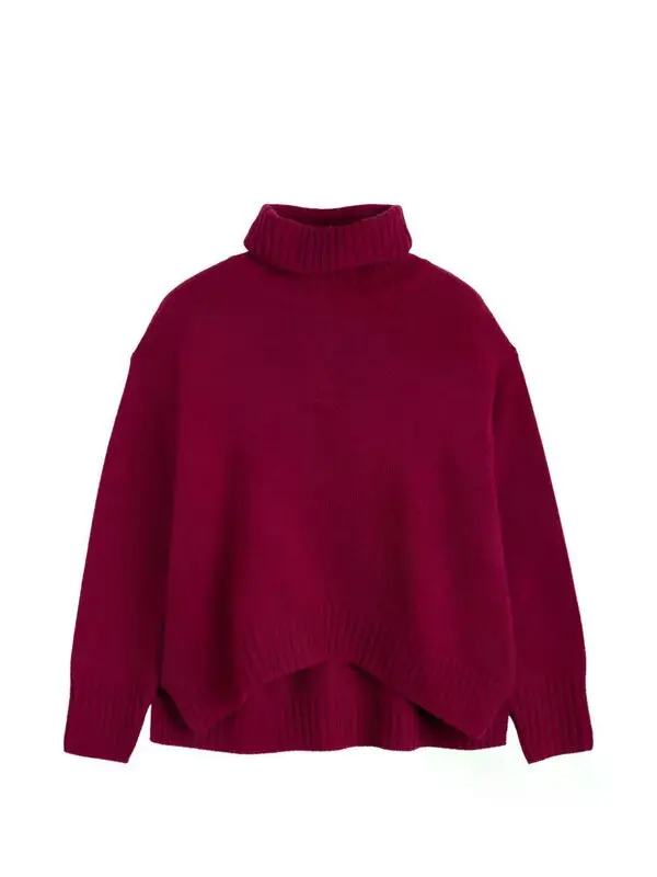 Chinti & Parker Ribbed-knit Roll-neck Sweater - Red
