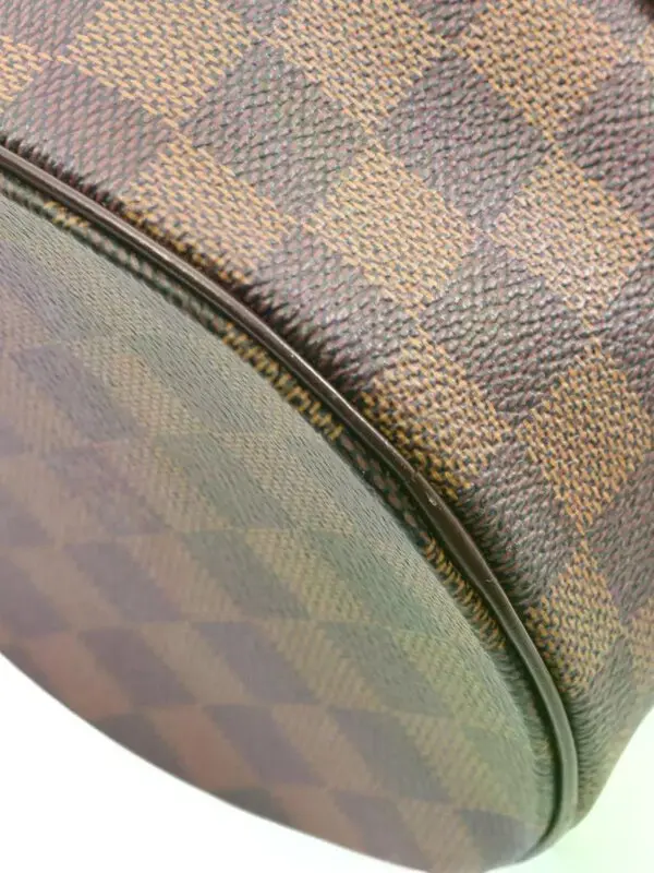 LOUIS VUITTON Damier Ebene Papillon 30 Handbag With Pouch