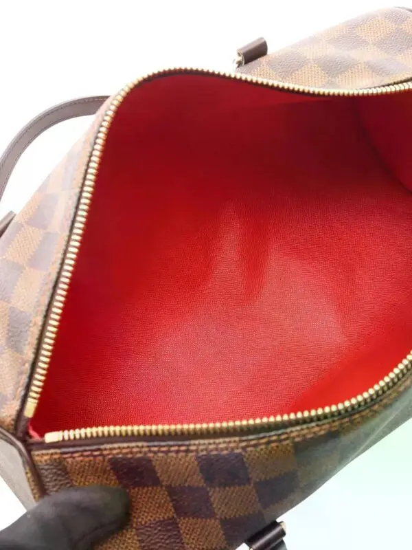 LOUIS VUITTON Damier Ebene Papillon 30 Handbag With Pouch
