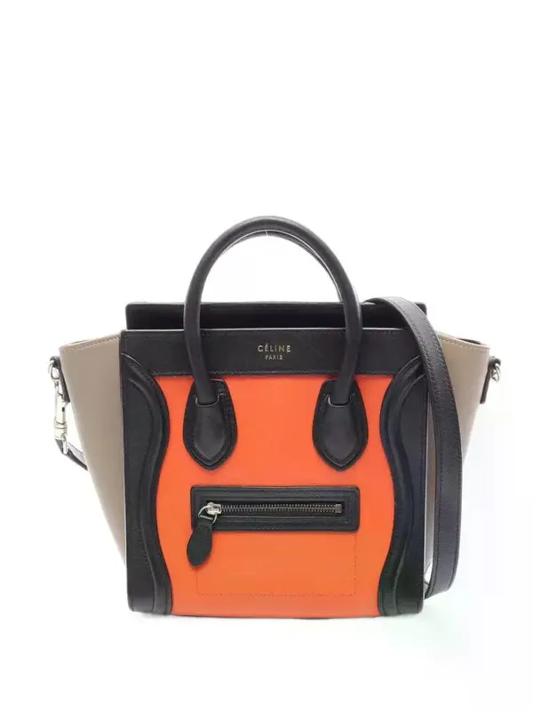 Celine 2000s Nano Luggage Two-way Handbag - Orange