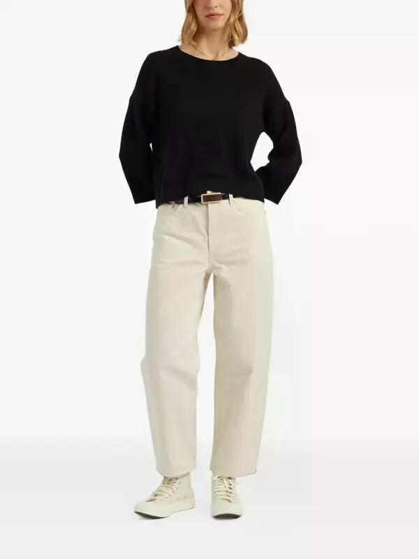 Chinti & Parker Cloud Cropped-sleeve Sweater