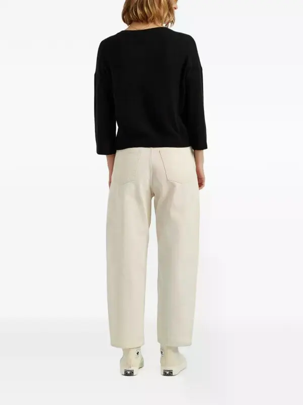 Chinti & Parker Cloud Cropped-sleeve Sweater