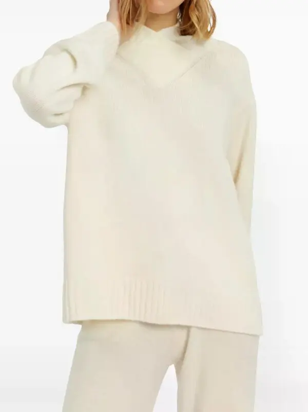 Chinti & Parker Cashmere Wrap Neck Sweater