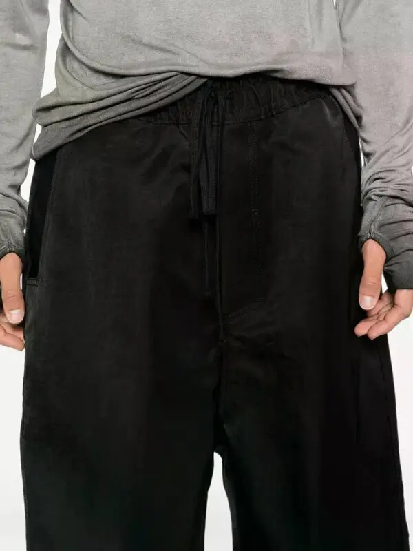 THOM KROM Drawstring Cropped Wide-leg Trousers