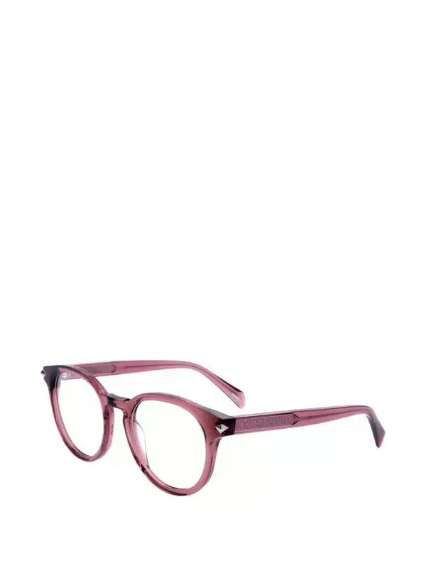 POLICE Round Frame Eyeglasses - Red