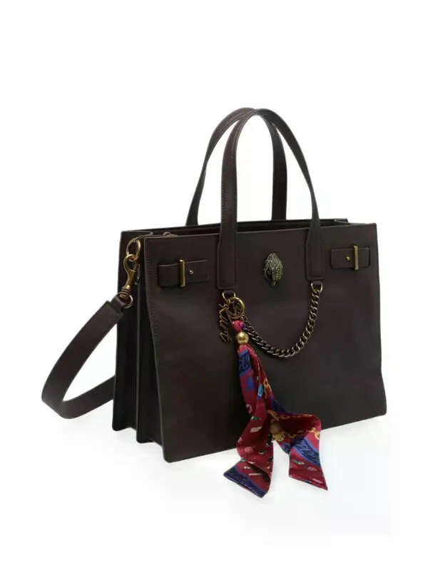 Kurt Geiger Eagle Plaque Tote Bag With Printed Scarf Detail