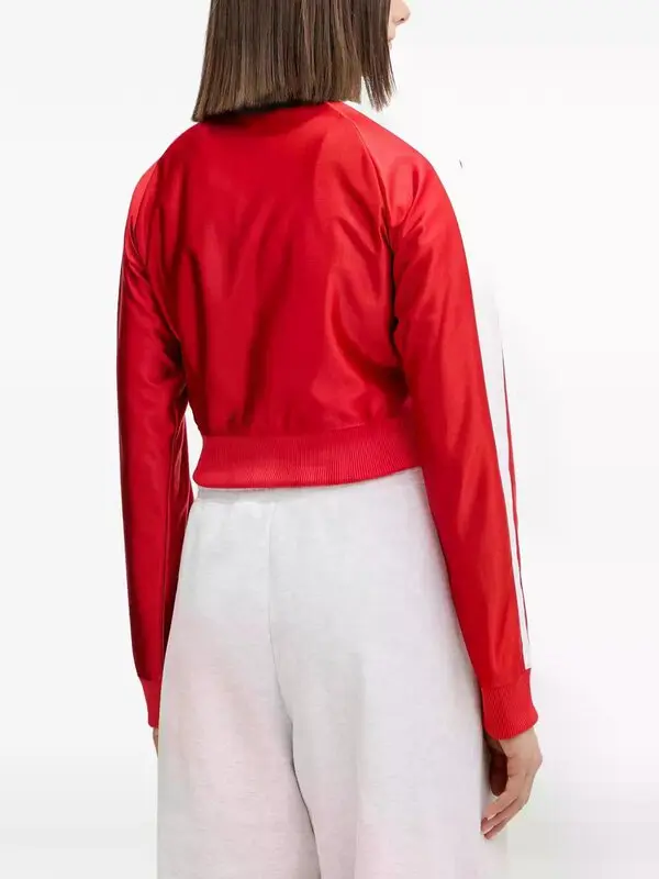 PUMA Logo Print Side Stripe Track Jacket